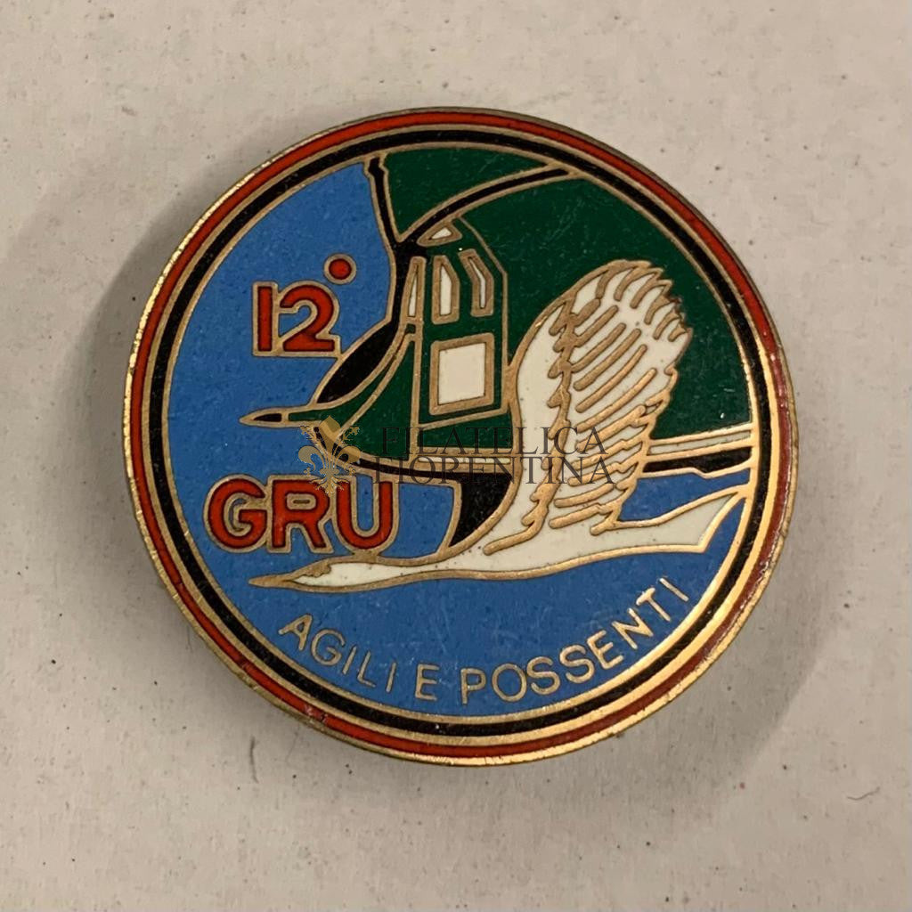 Distintivo 12° GRU "Agili e Possenti" - No Marchi – Filatelica Fiorentina